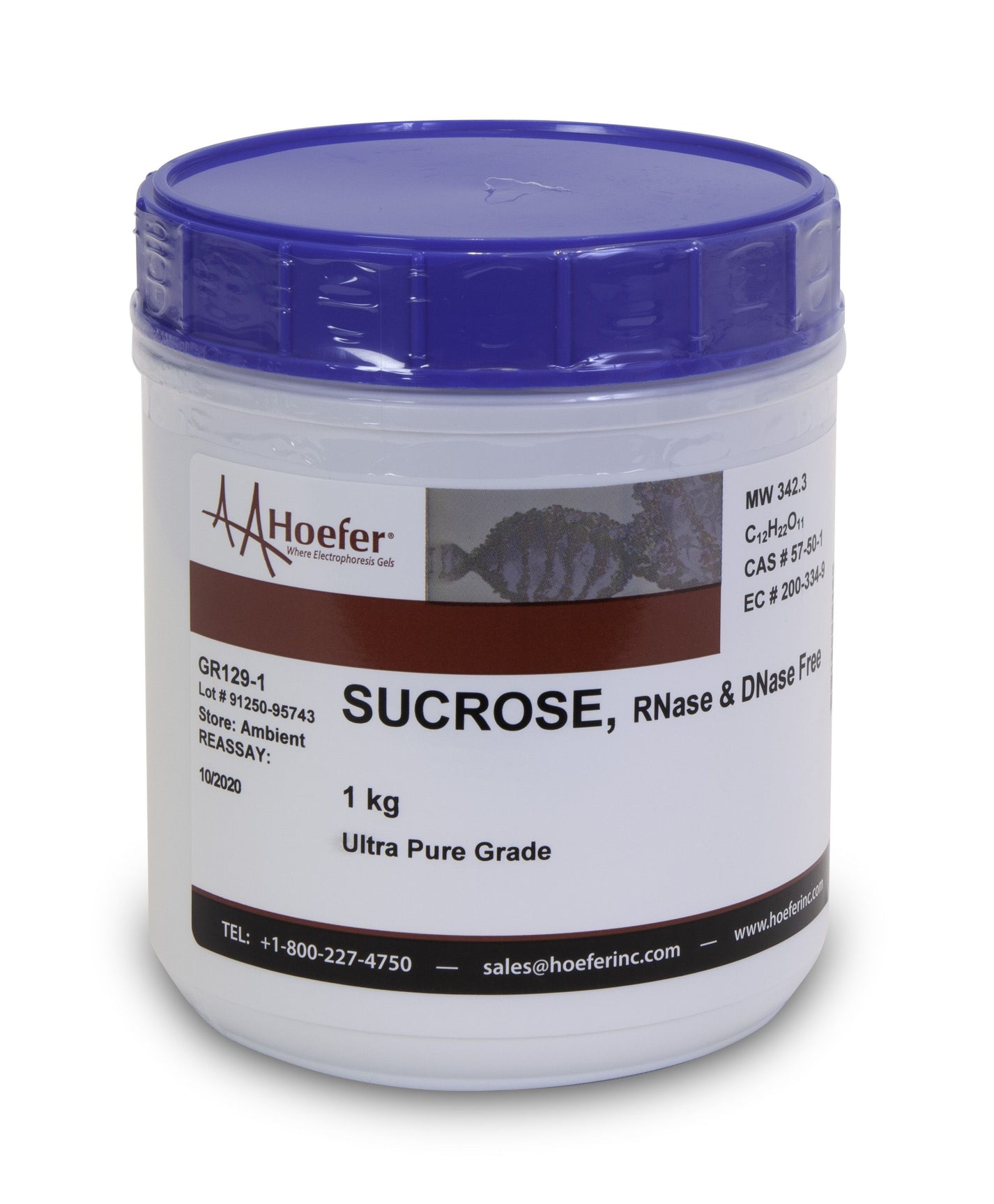 Sucrose, 1 Kilogram – Hoefer Inc.